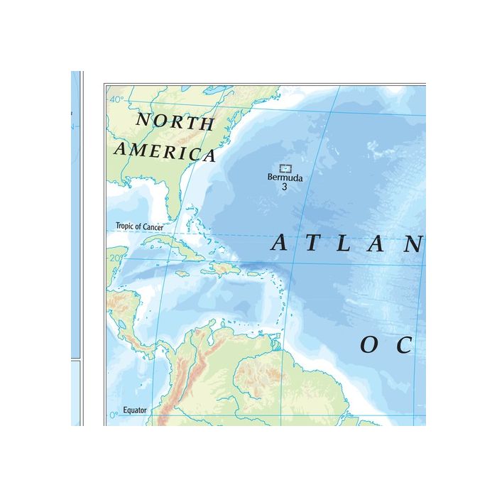 Atlantic Ocean Islands Map North Atlantic Ocean Map Hi Res Stock