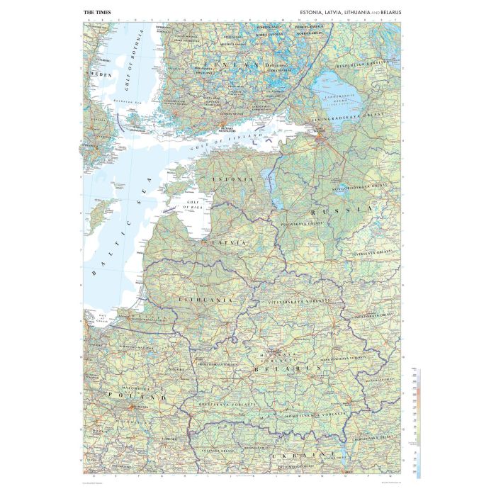 Baltic Map The Baltic States And Belarus Source: Google Maps
