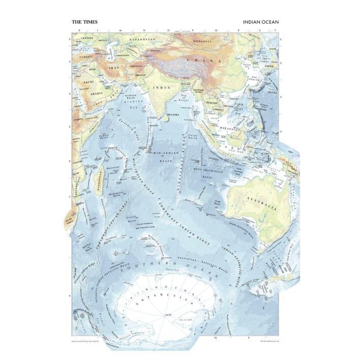The Times Map of the Indian Ocean | Stanfords
