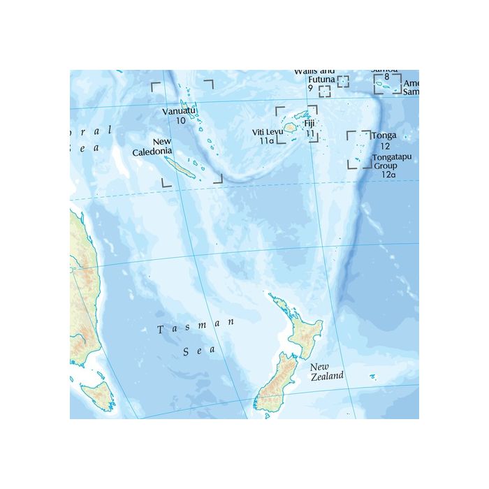 Pacific Ocean Map With Islands