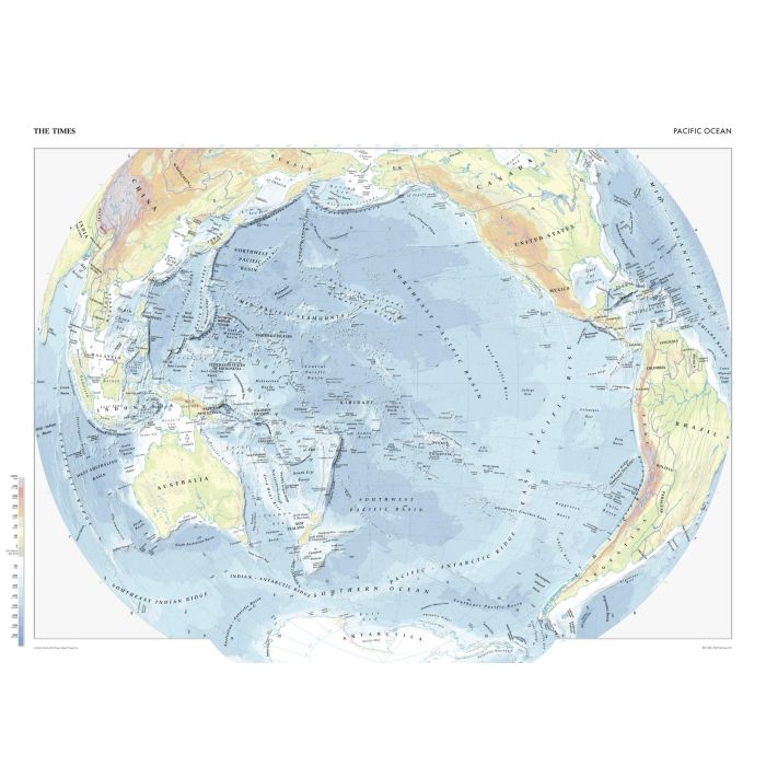 The Times Map of the Pacific Ocean | Stanfords