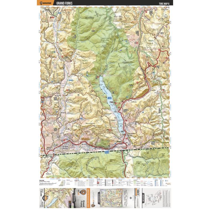 TOBC06 Grand Forks - Thompson Okanagan BC Topo Map | Stanfords