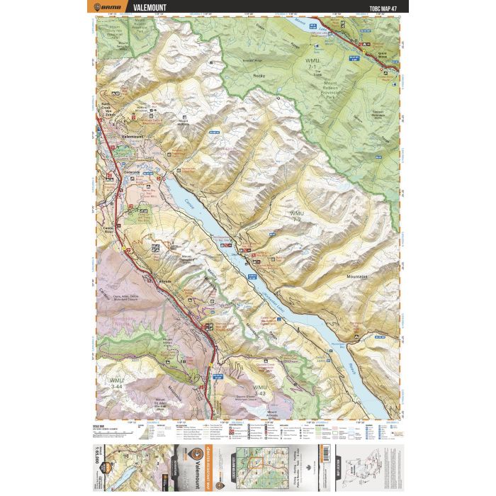 TOBC47 Valemount - Thompson Okanagan BC Topo Map | Stanfords