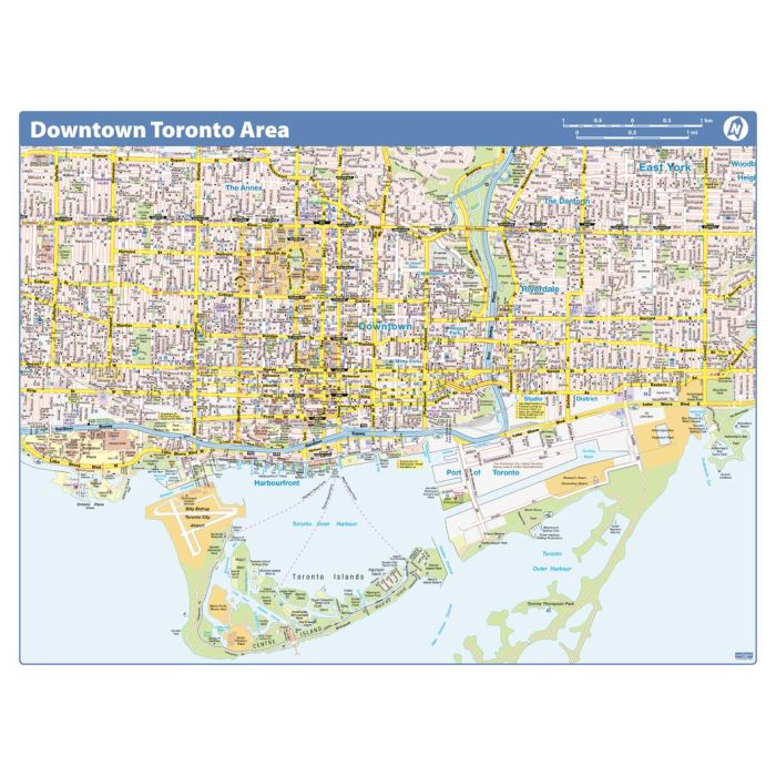 Toronto Downtown - Compact Map | Stanfords