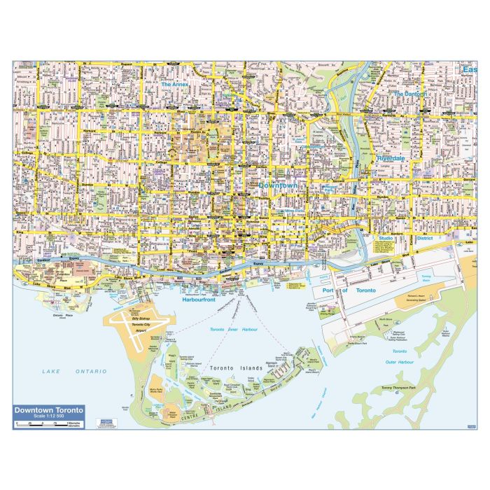 Map Of Downtown Toronto Six Maps That Put Canada's Downtown Cores In