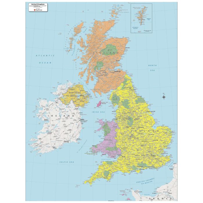 UK Political Map - Extra Large | Stanfords