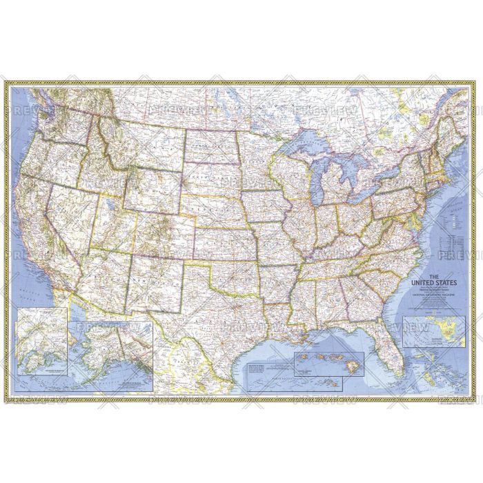 United States - Published 1976 Map | Stanfords