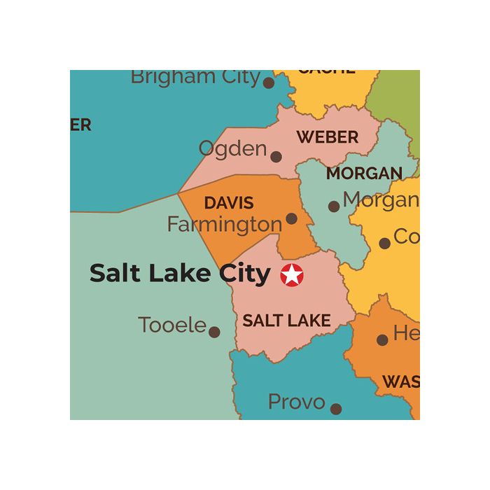 Utah County Map 612 Utah County Map Stock Photos, High Res Pictures,