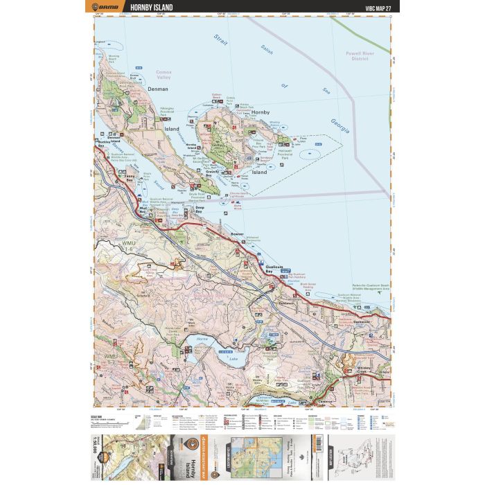 VIBC27 Hornby Island - Vancouver Island BC Topo Map | Stanfords