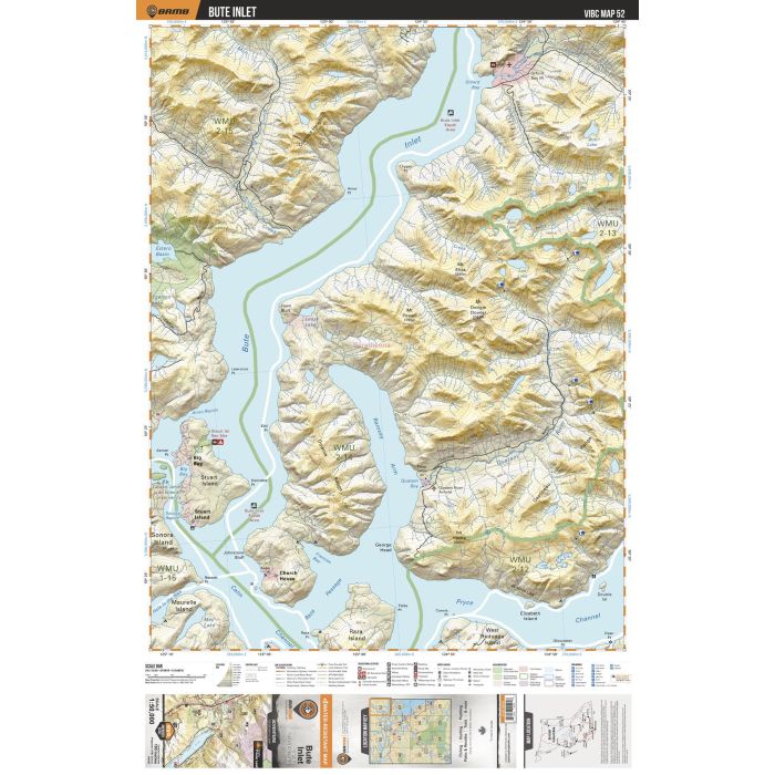 VIBC52 Ramsay Arm - Vancouver Island BC Topo Map | Stanfords
