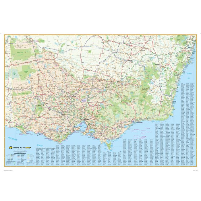Victoria State Wall Map | Stanfords