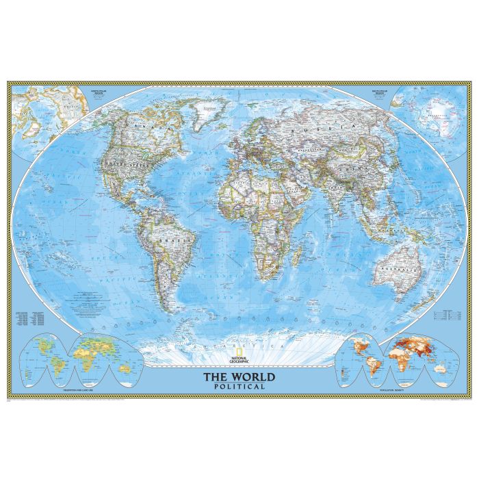 World Classic [Enlarged] Map | Stanfords