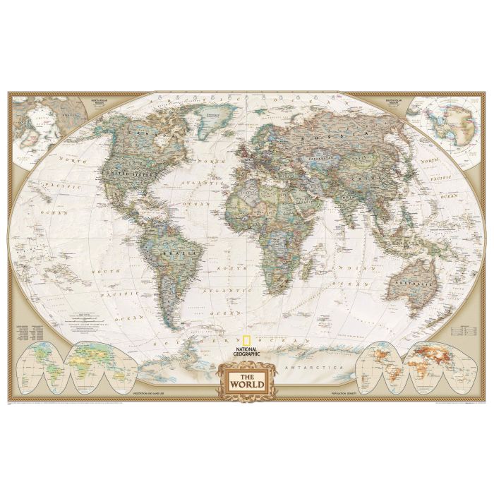World Executive [Enlarged] Map | Stanfords