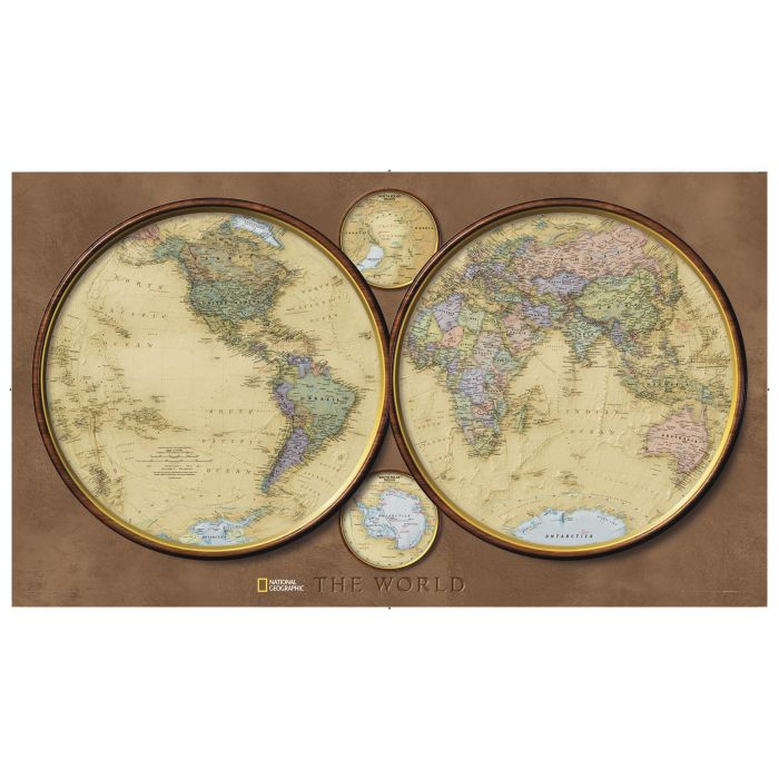 World Hemispheres Map | Stanfords