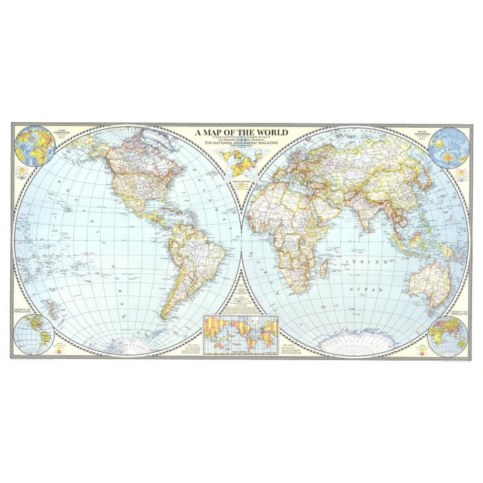 World Map - Published 1941 Map | Stanfords