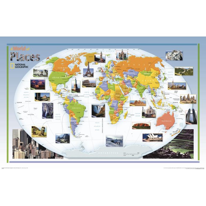 World of Places - Published in 2004 Map | Stanfords