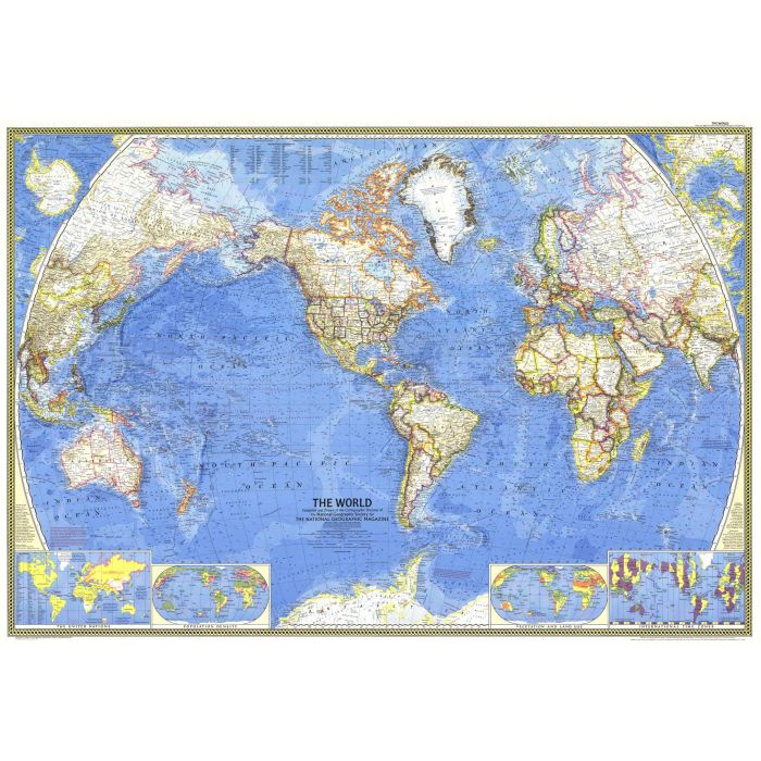 World - Published 1965 Map | Stanfords