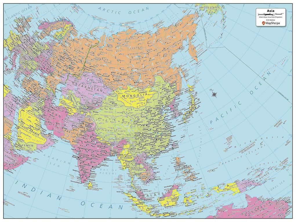 Political Map Of Asia Download Asia Political Map Pdf