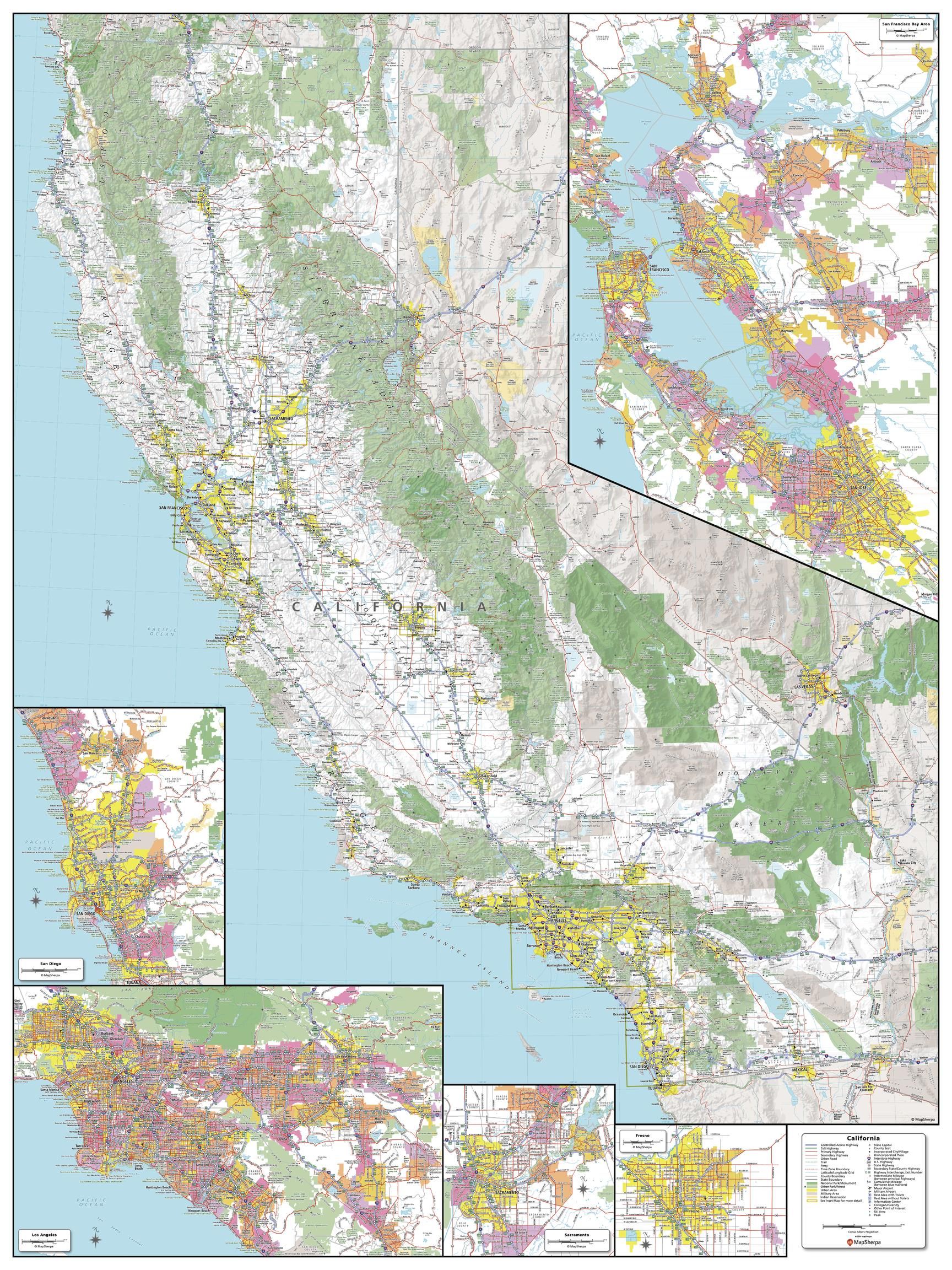 State California Map California Geography