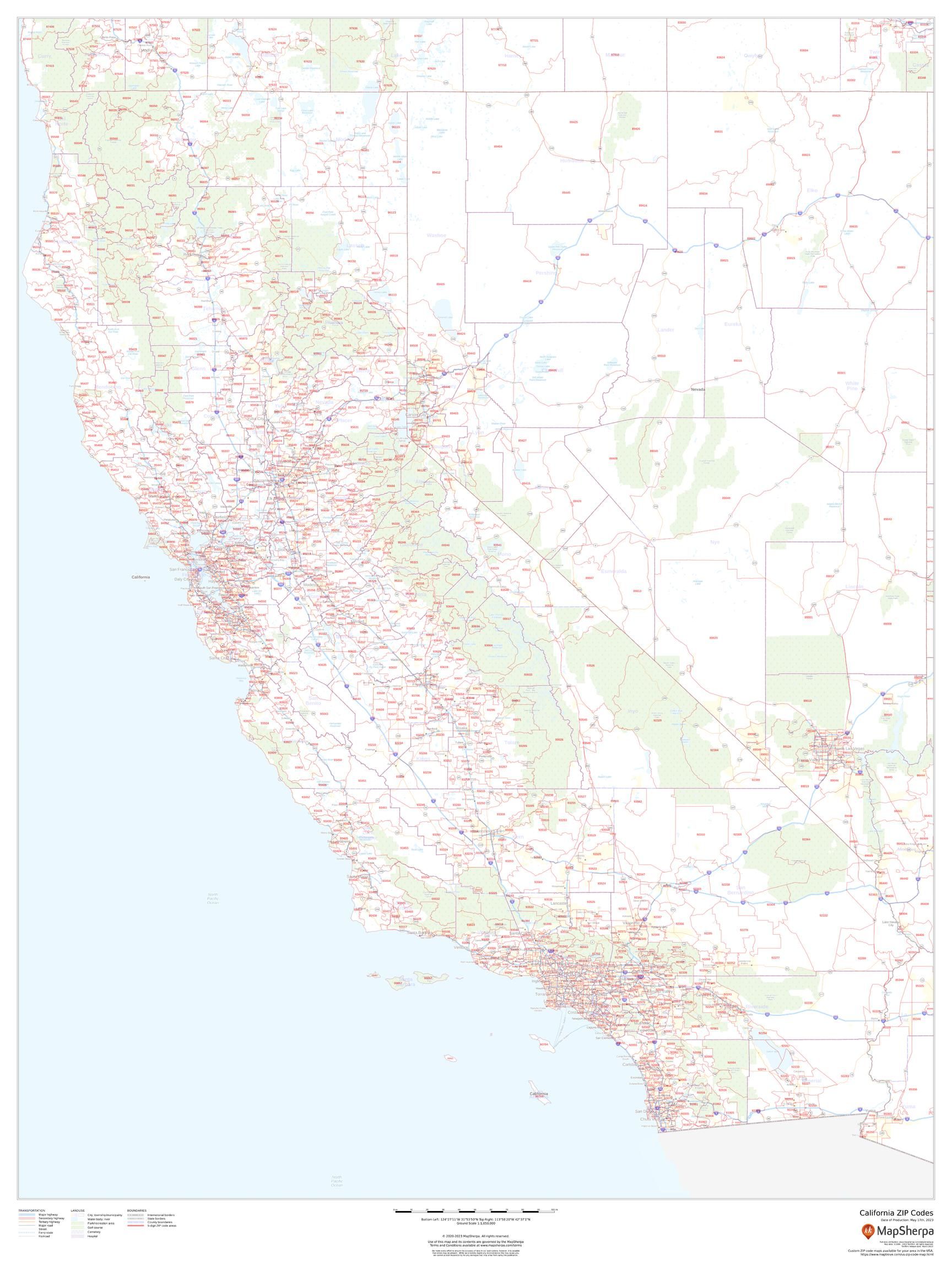 California State Zip Code Map Map: See What Northern California Home