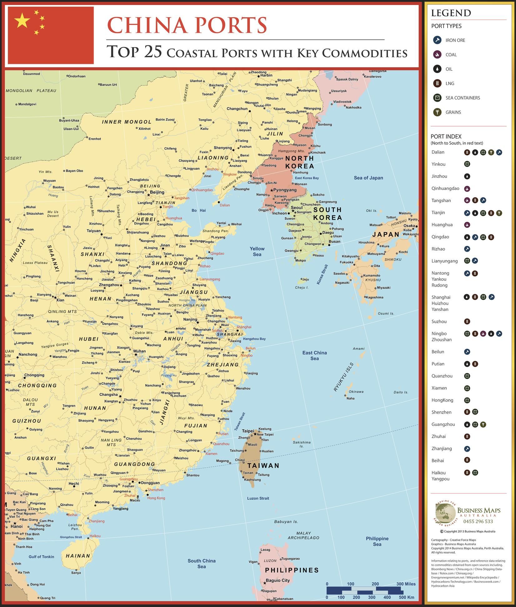 China Shipping Ports Map The 50 Busiest Shipping Container Ports In
