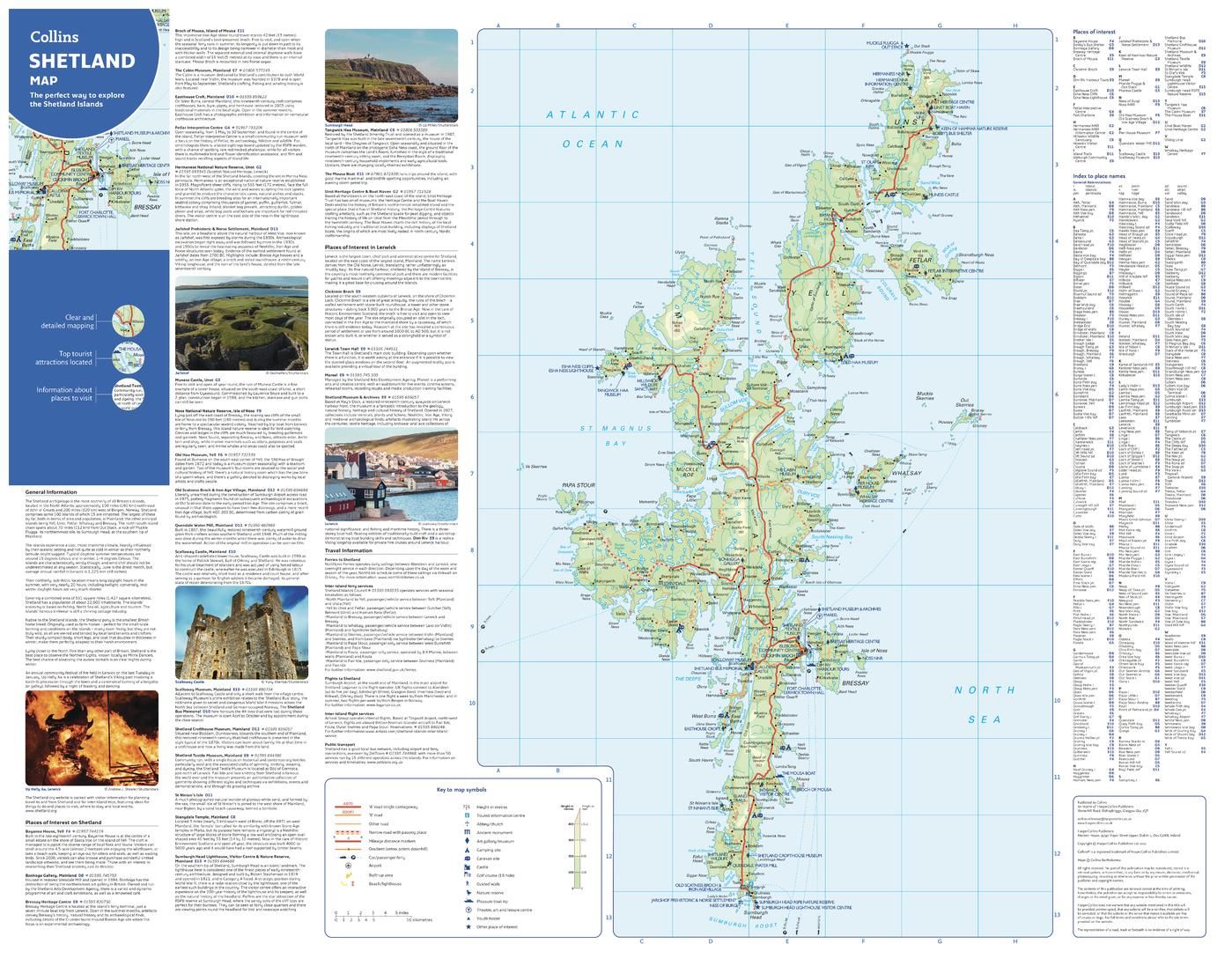 Tourist map shetland islands photos - Travelidaz.com