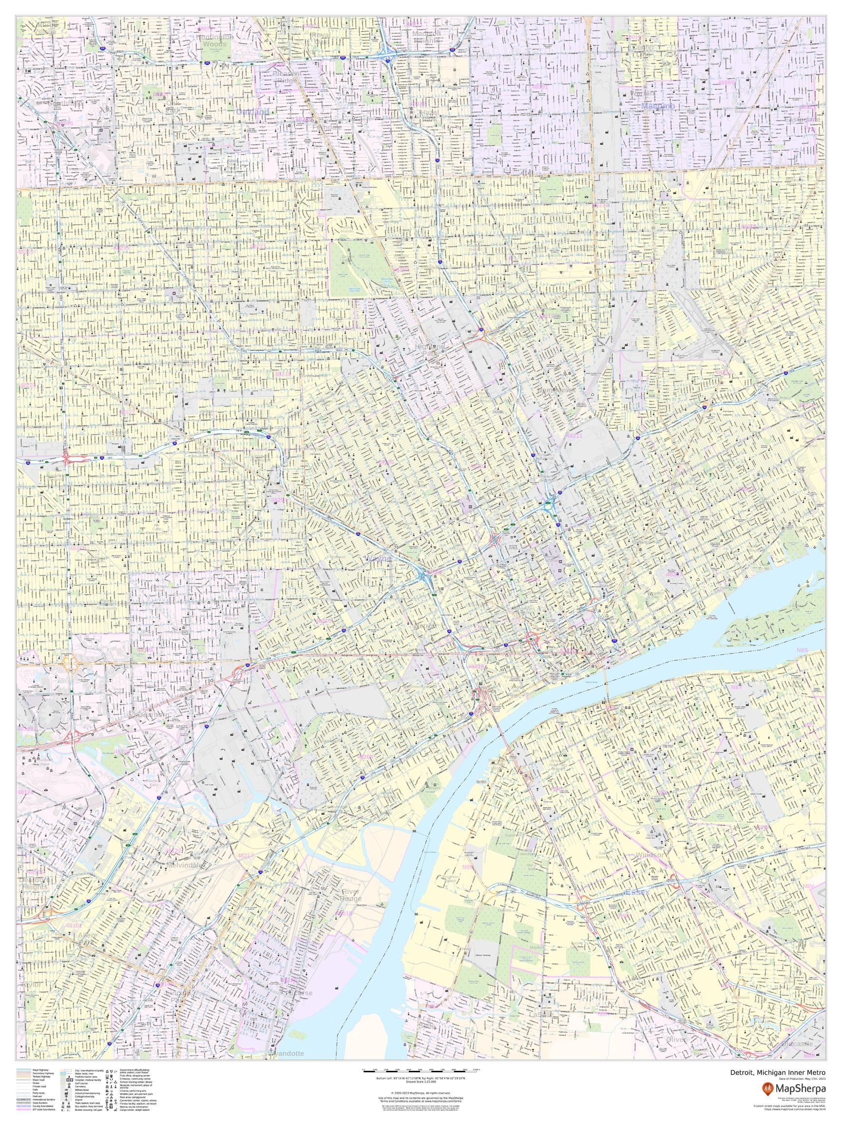 Street Map Of Detroit Michigan Plaza Las Américas | San Juan, Puerto