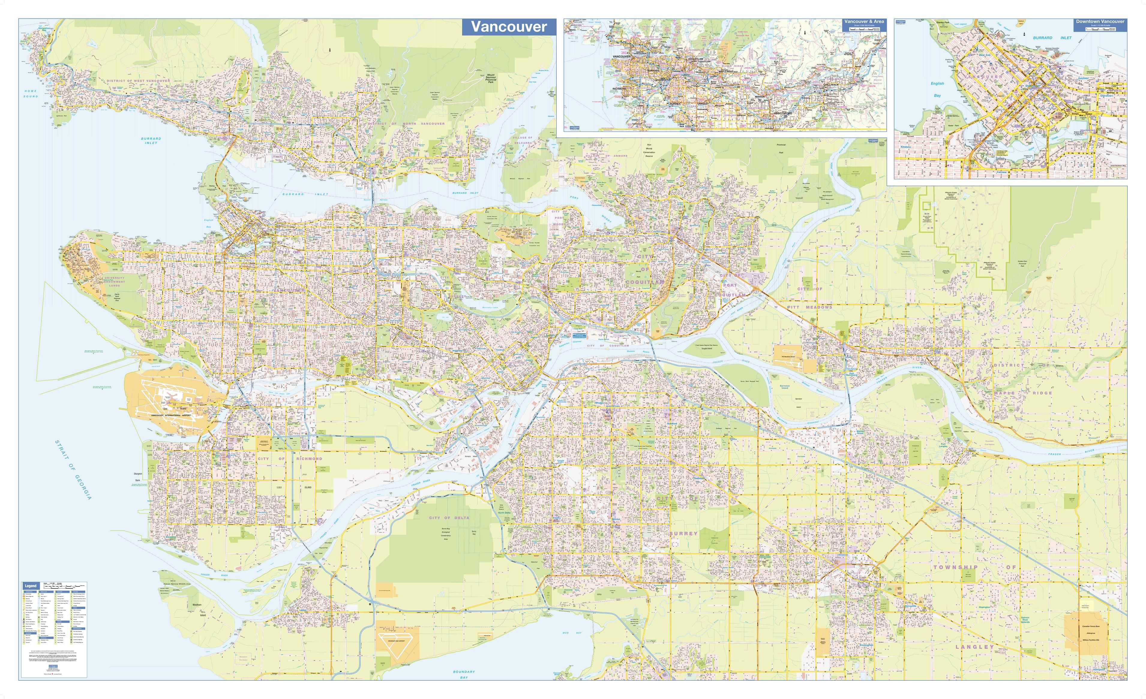 Greater Vancouver Area Map