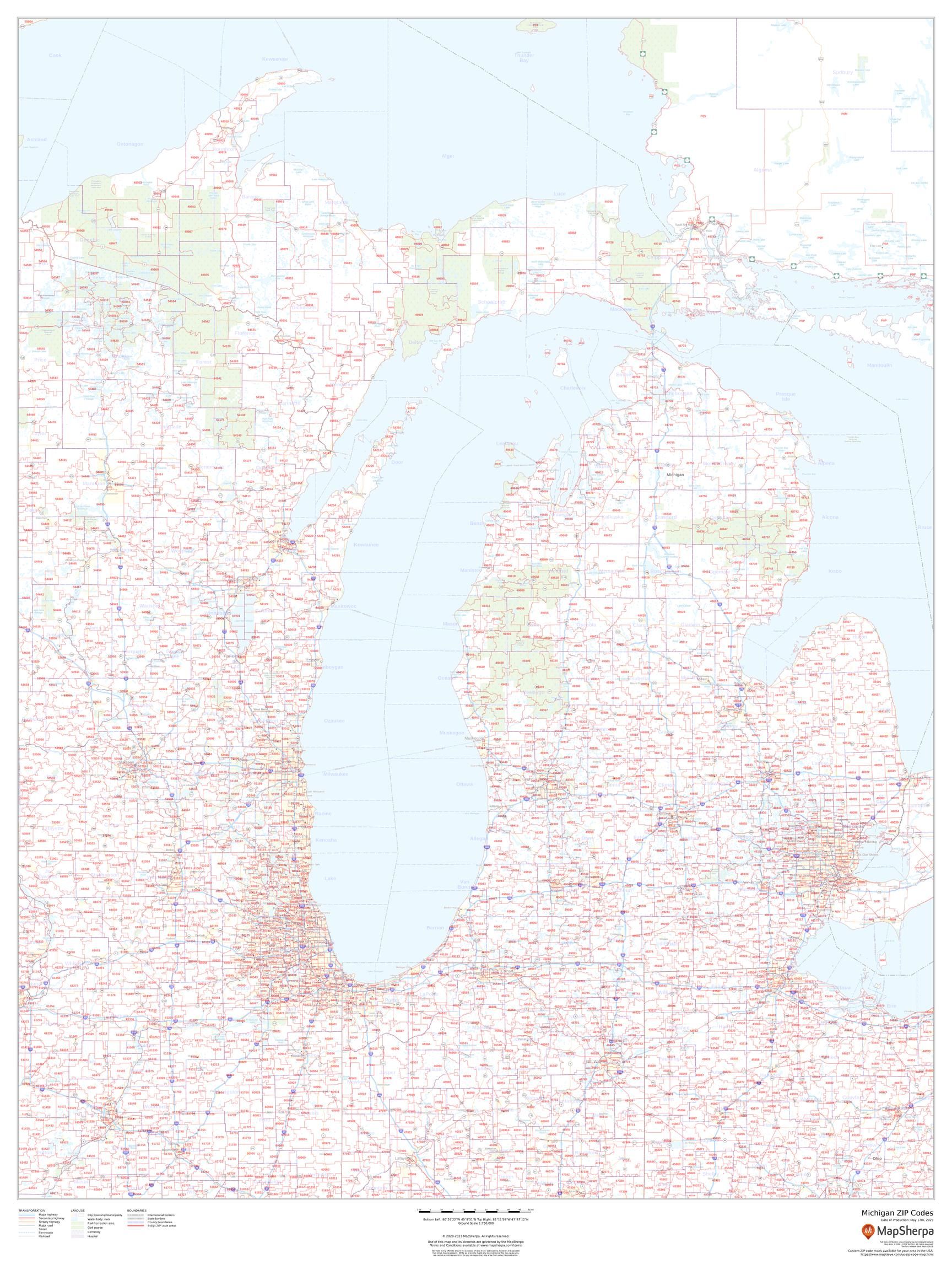 Interactive Michigan Zip Codes Map Oakland County Creates Interactive