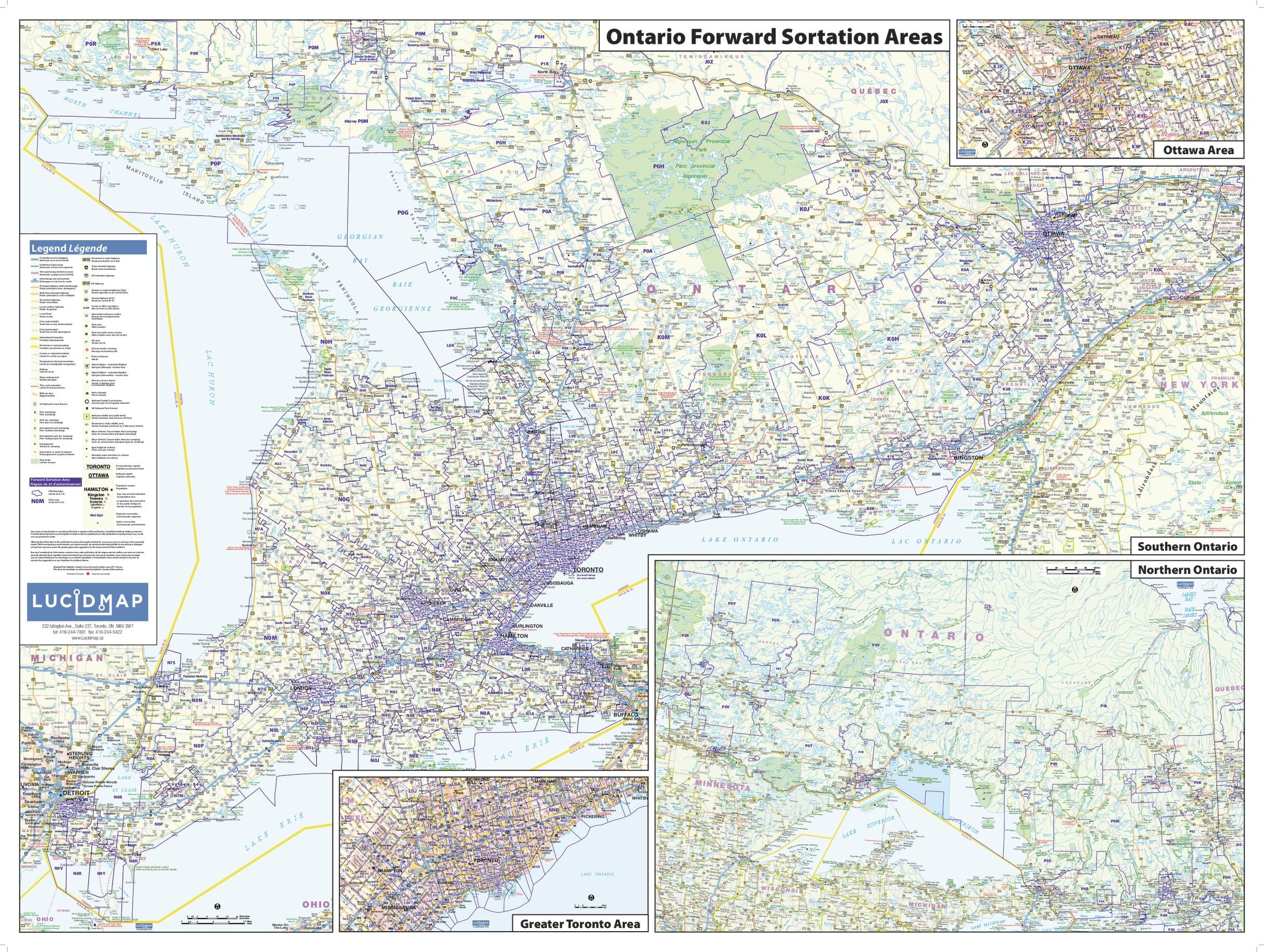 Postal Code Ontario Canada FSA Codes By Central Ontario Moving Tools
