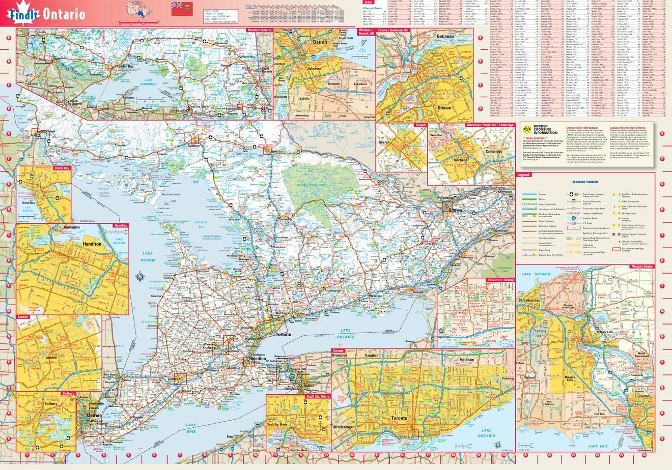 Road Map Of Southern Ontario