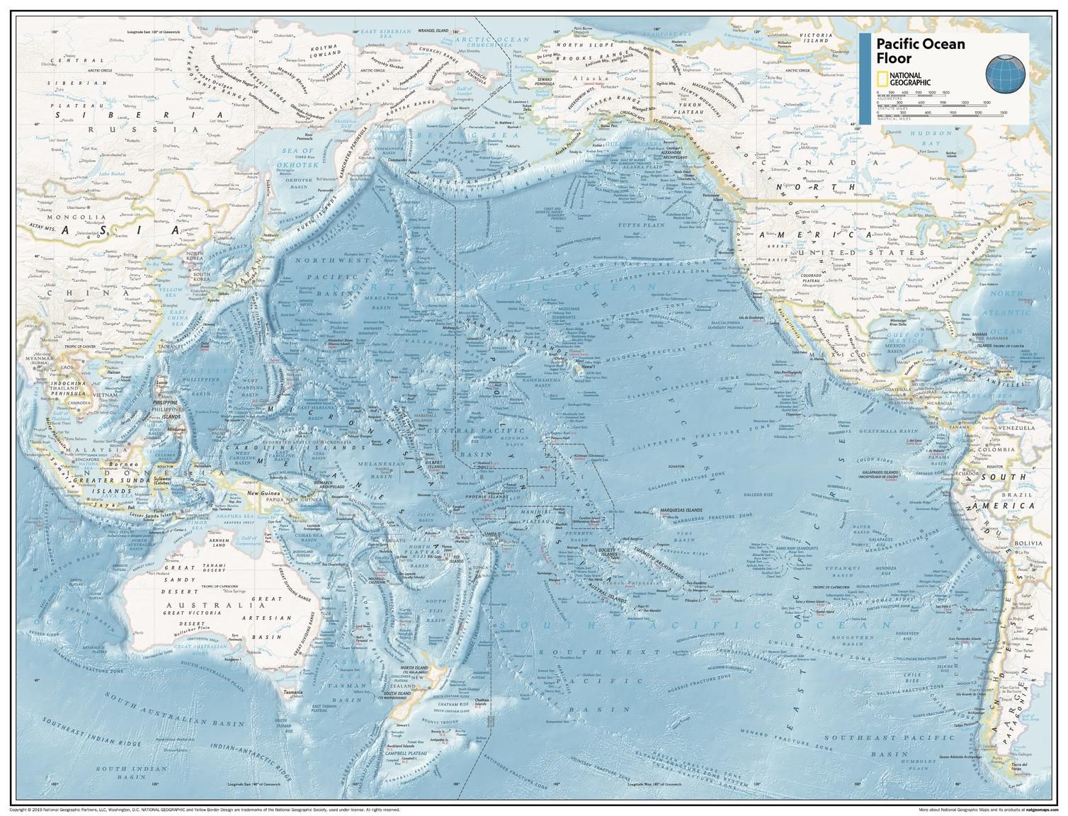 Pacific Ocean Map