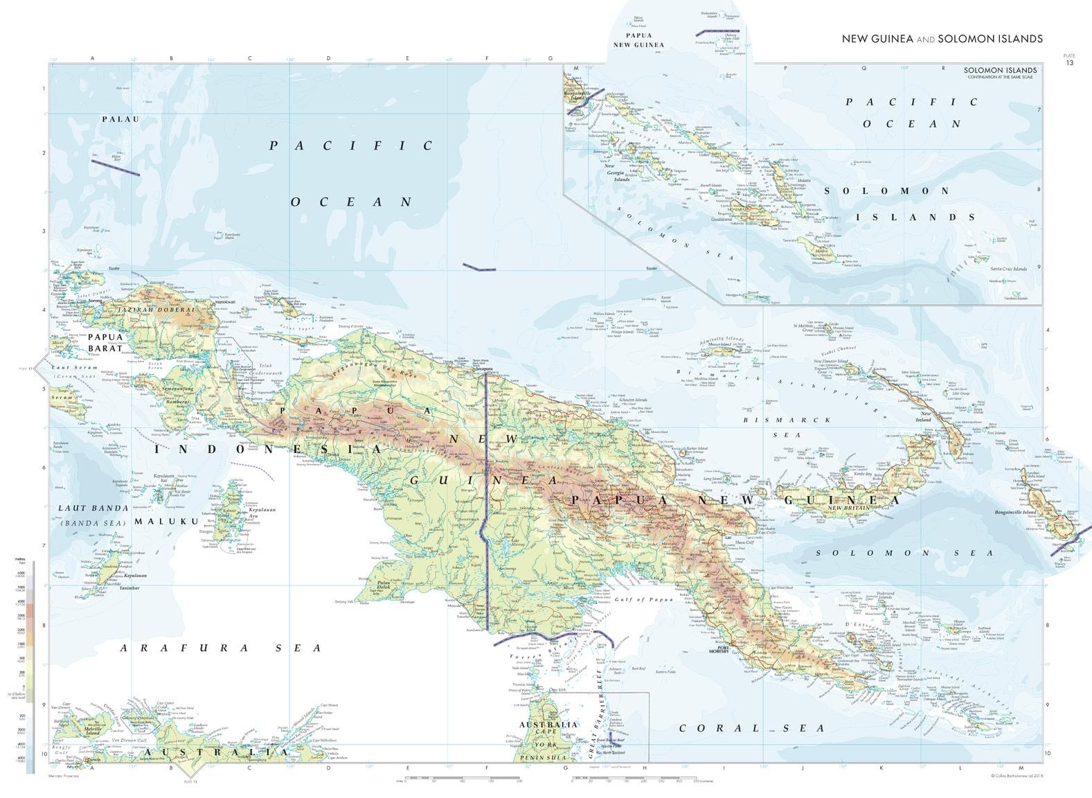 Papua New Guinea Map A Map Of The Country Of Papua New Guinea Papua