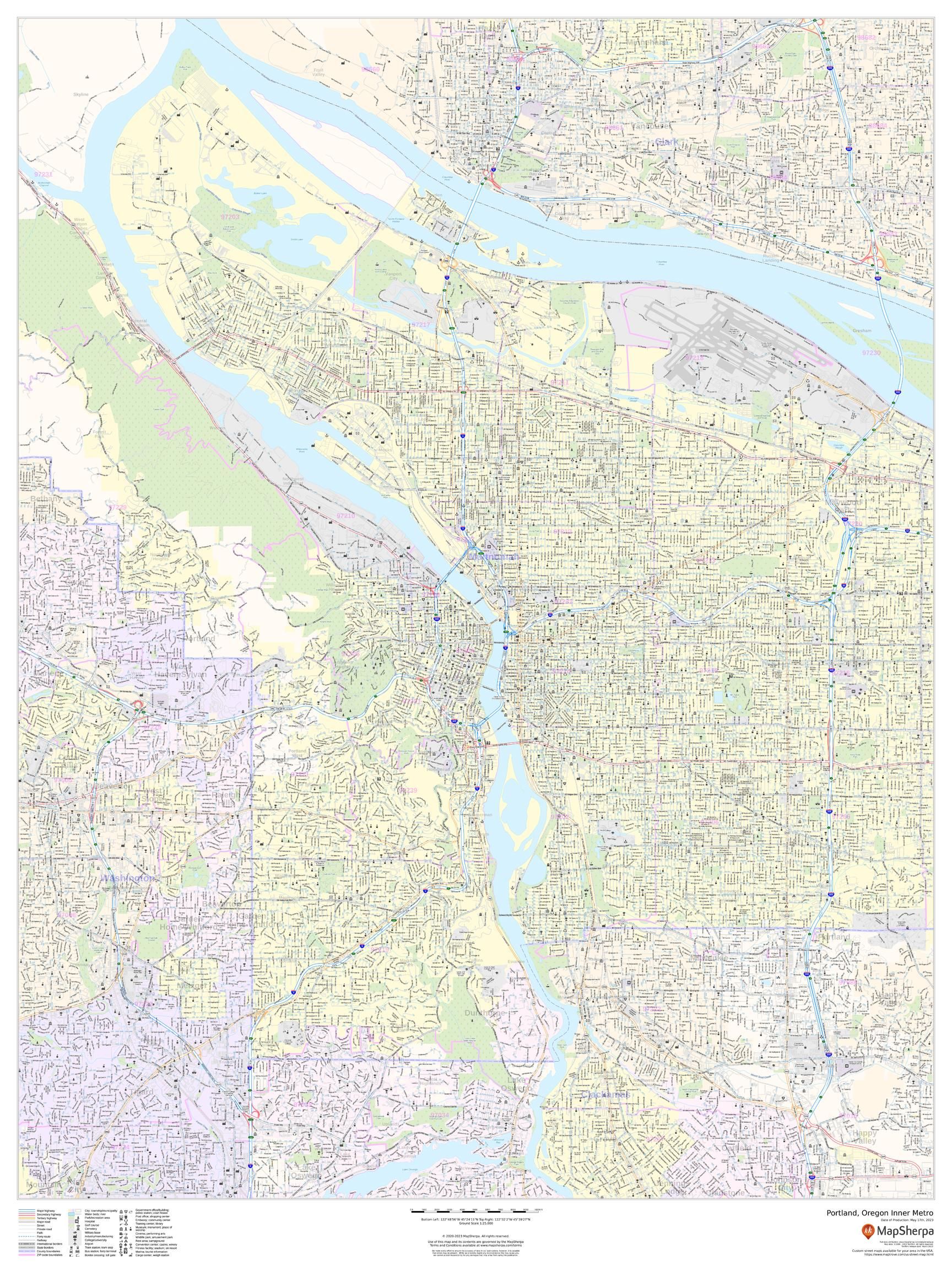 Portland Metro Map