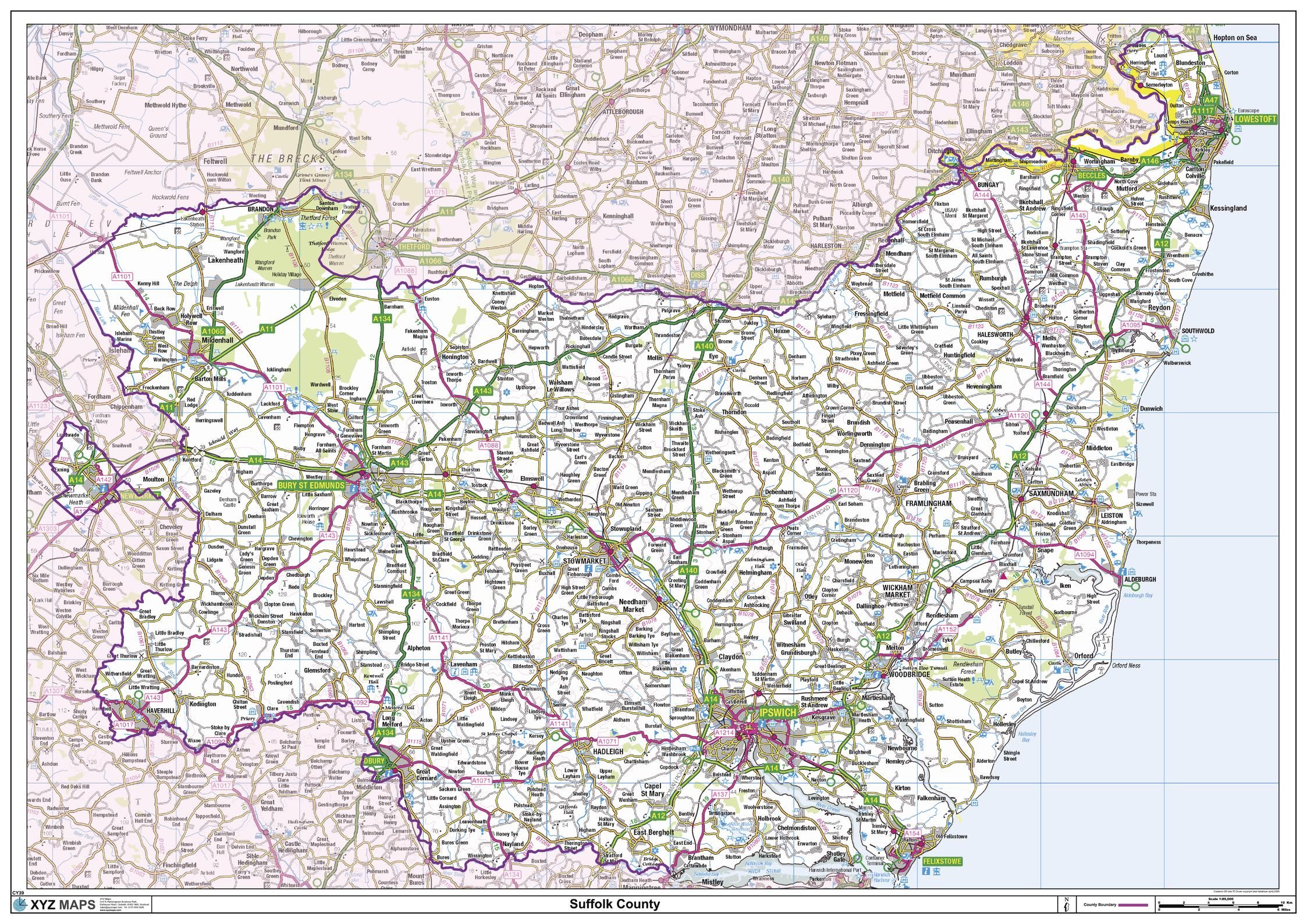 Print Map Of Suffolk County