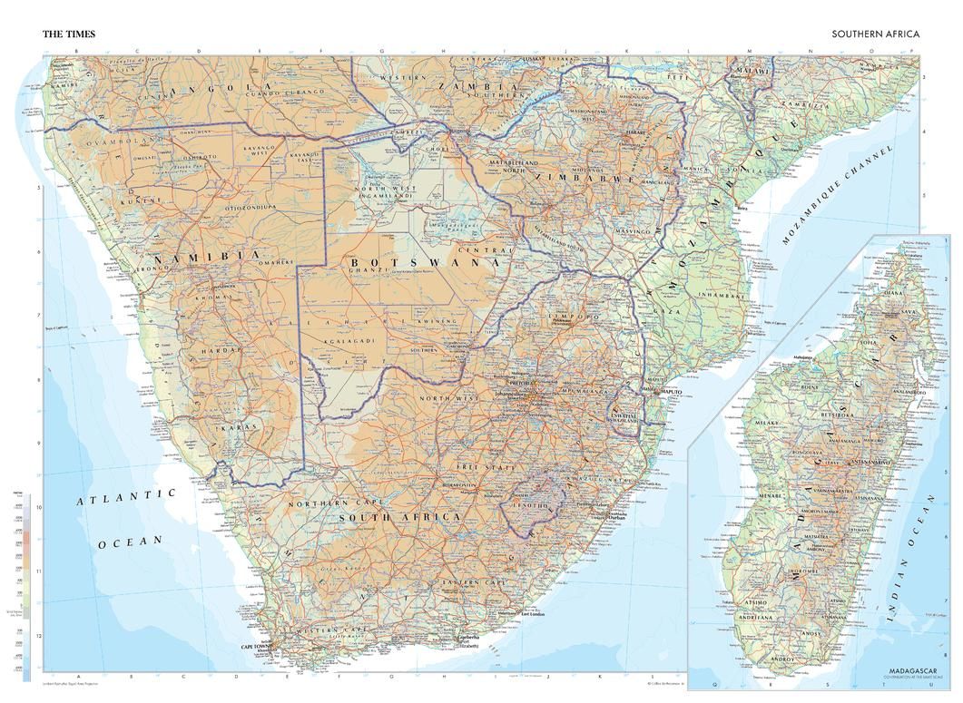 Atlas Map Of South Africa