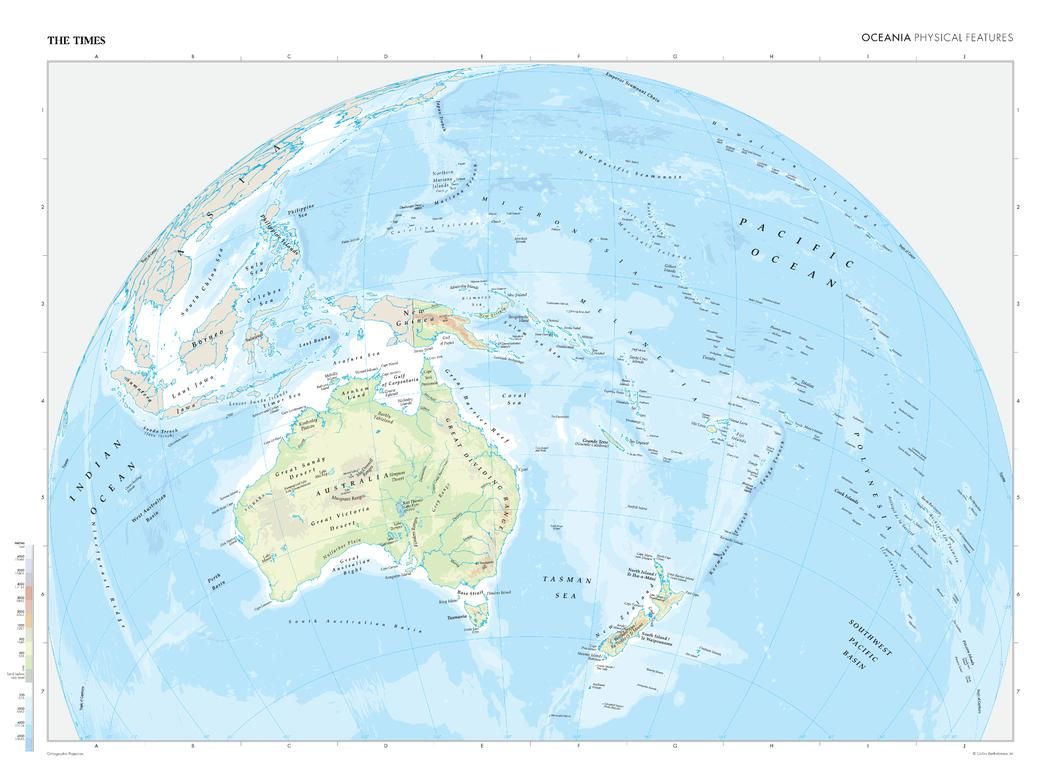 Geographical Map Of Australia Australia Physical Map A Learning