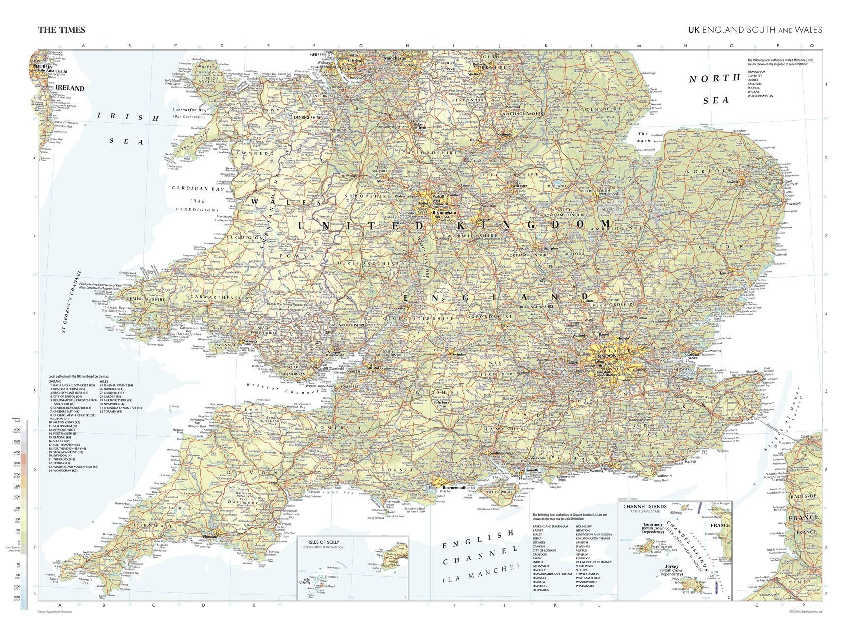 Map South England Guide To Coast Of South East England